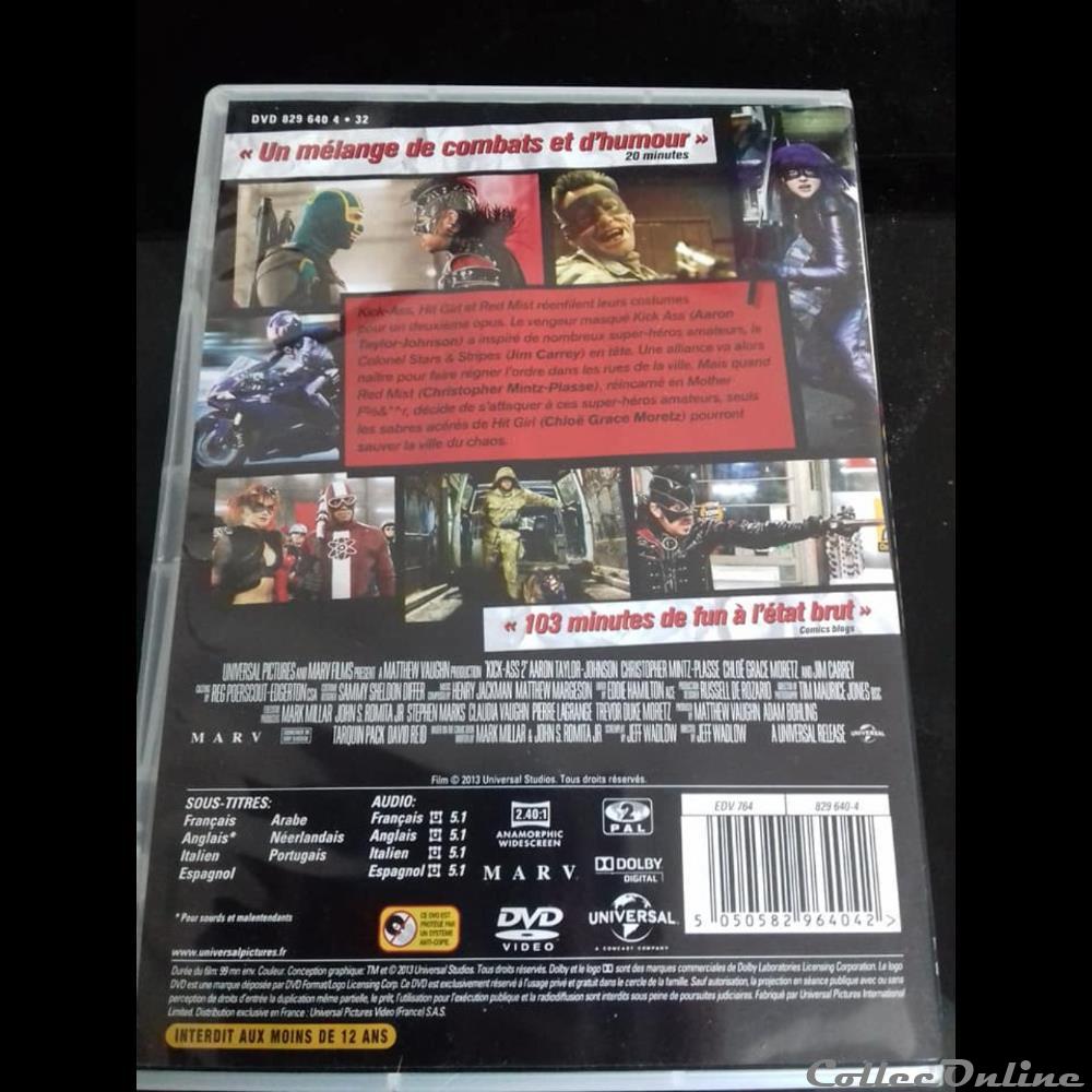 Kick Ass 2 Dvd Edition Simple Vários Film Dvd Blu Ray Condição